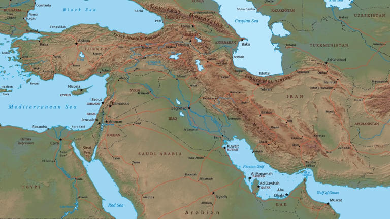 Why much of the Middle East is desert, but not Iran and Turkey