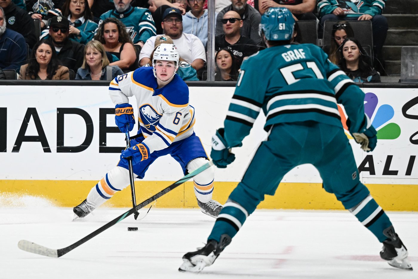 Alex Lyon earns 10th straight road win as the Sabres beat the Sharks 5-0