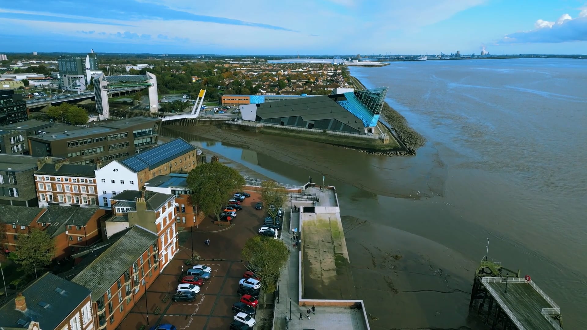 Hull, Yorkshire: un drone esplora l'antica città marittima del Regno Unito