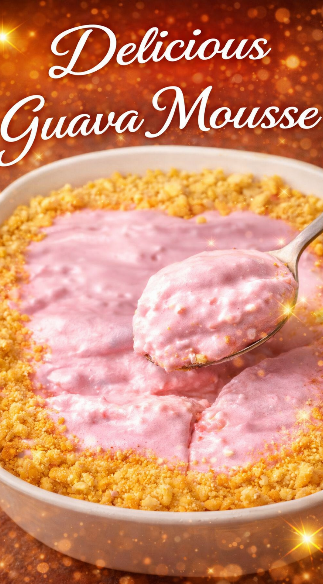 This guava mousse is the refreshing dessert