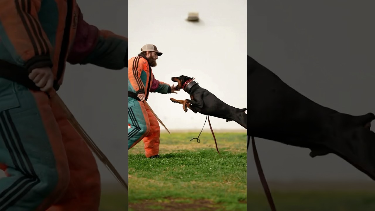 Come with me to train my Doberman today