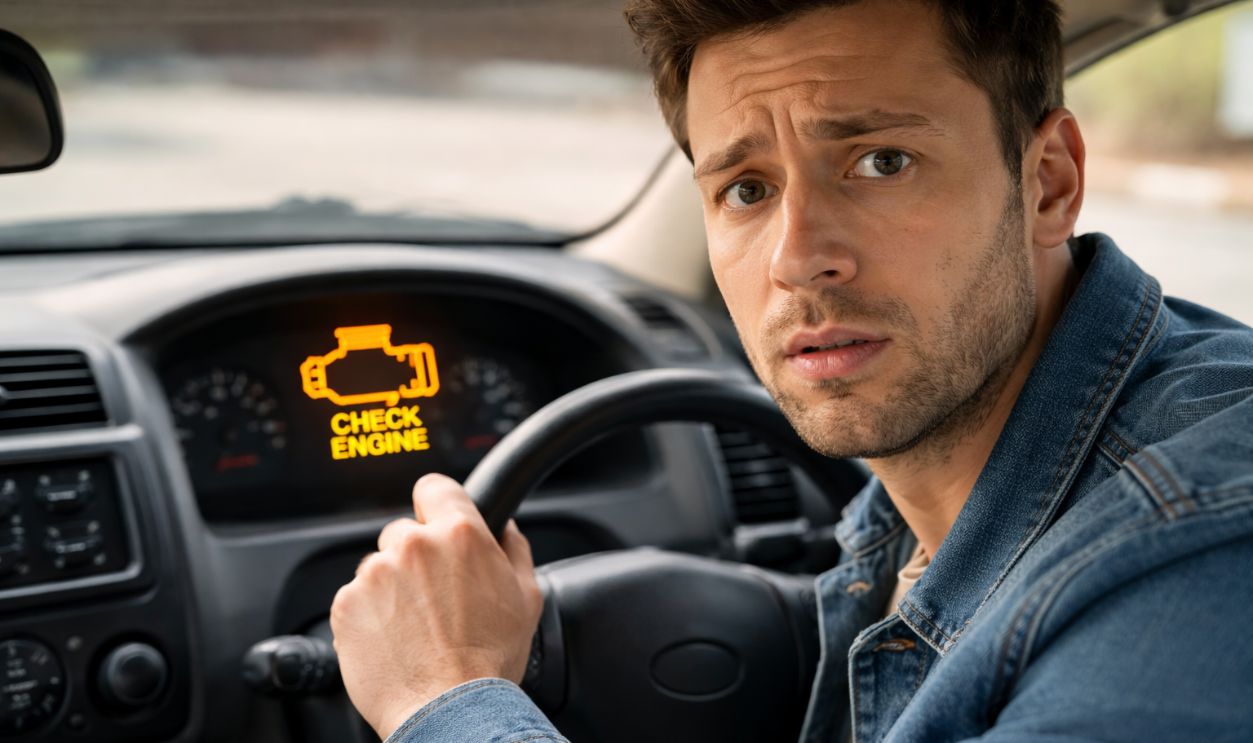 I bought a used car last week and now the check engine light is on. The ...