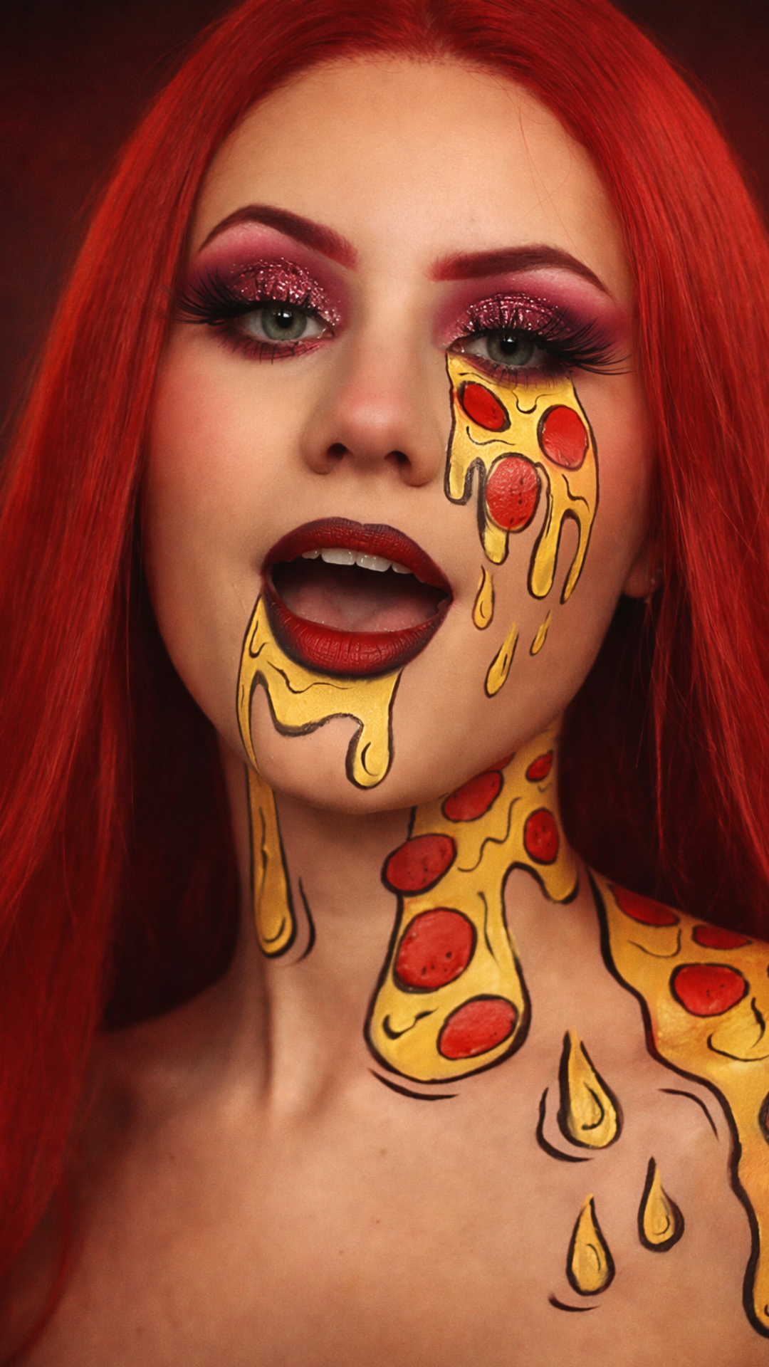 The pizza makeup look that is more creative than you expect