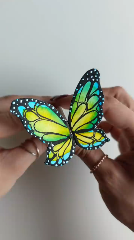 DIY butterfly bookmark easy and creative craft idea