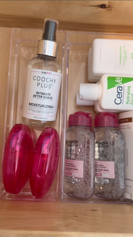 Guest bathroom restock, skincare, beauty and aesthetic storage