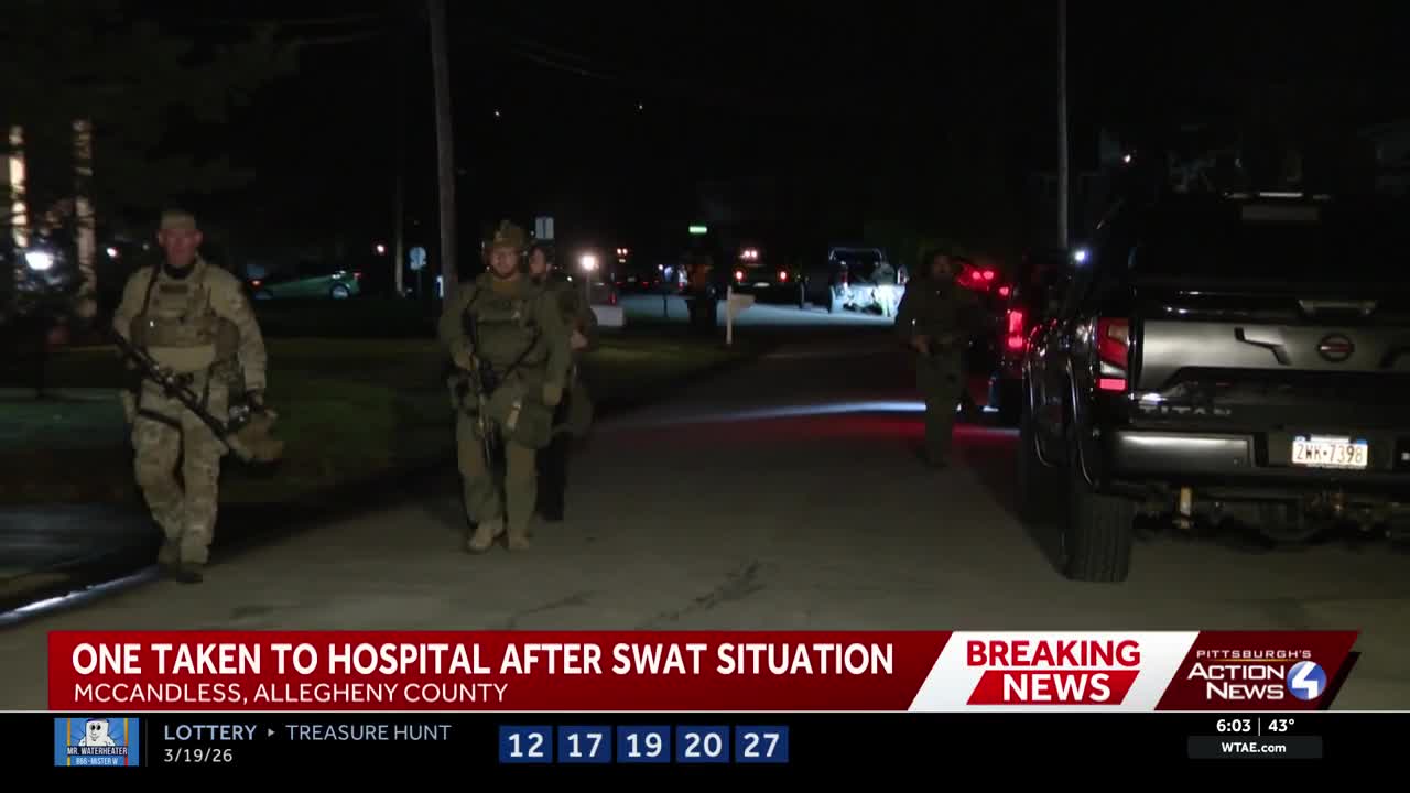 Hourslong SWAT situation ends with one person taken to the hospital in ...