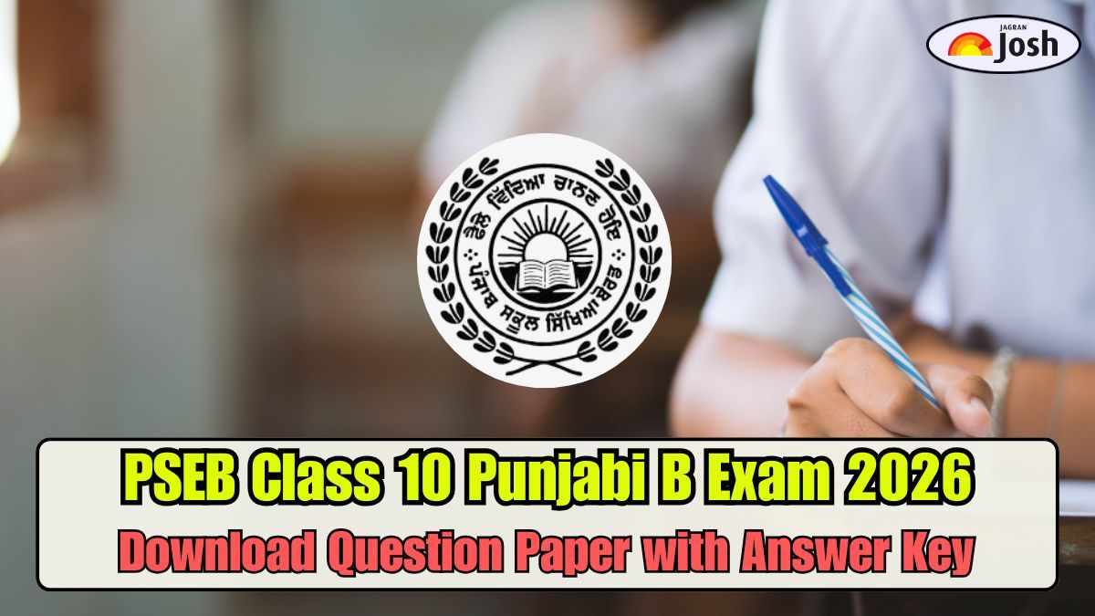 PSEB class 10 Punjabi B question paper 2026 with answer key: Download PDF