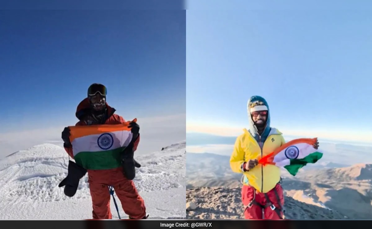 Indian man sets world record by climbing seven volcanic summits in 92 days