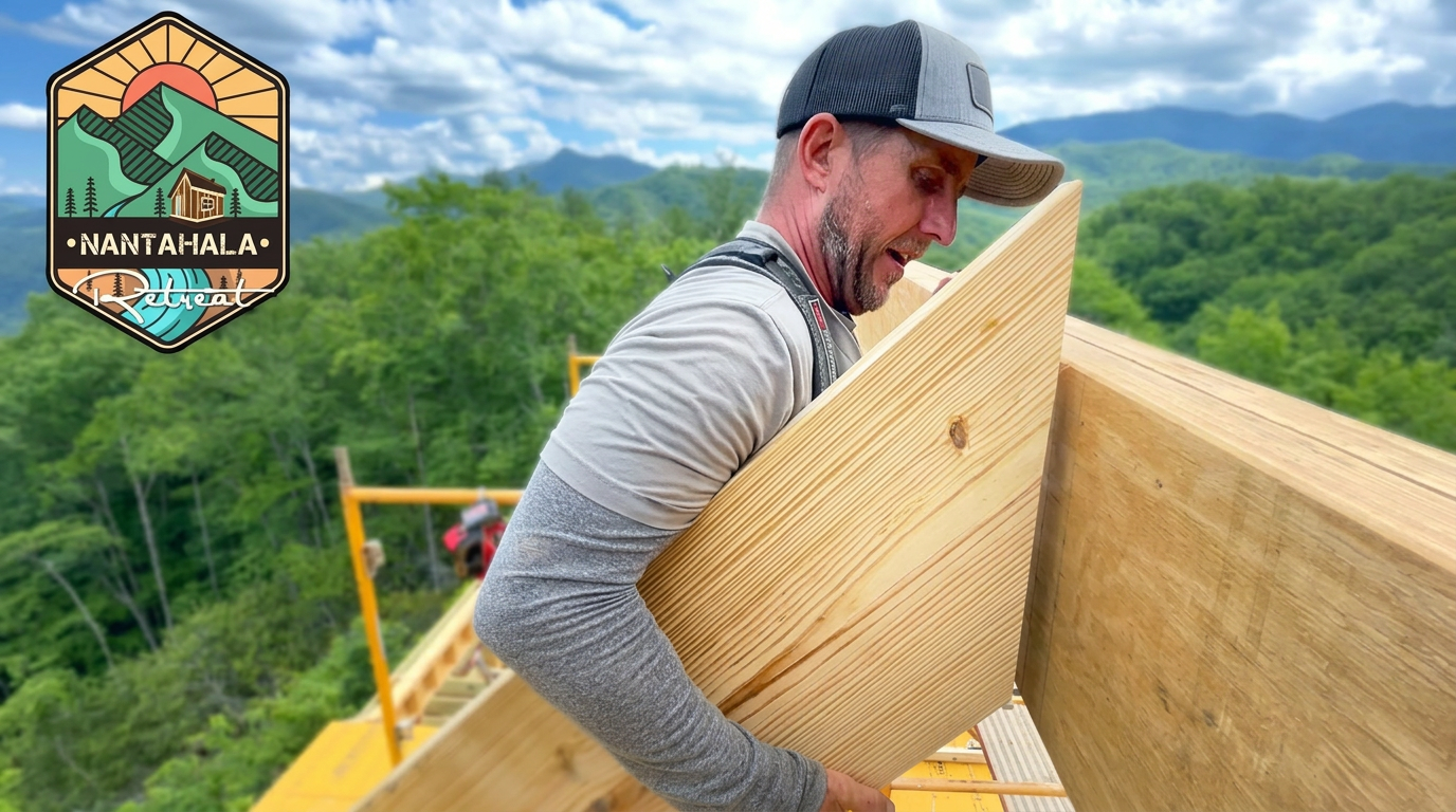 Framing a steep roof | The Nantahala Retreat #12