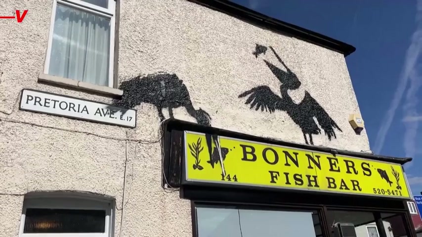 New Banksy graffiti has shown up at the London Zoo