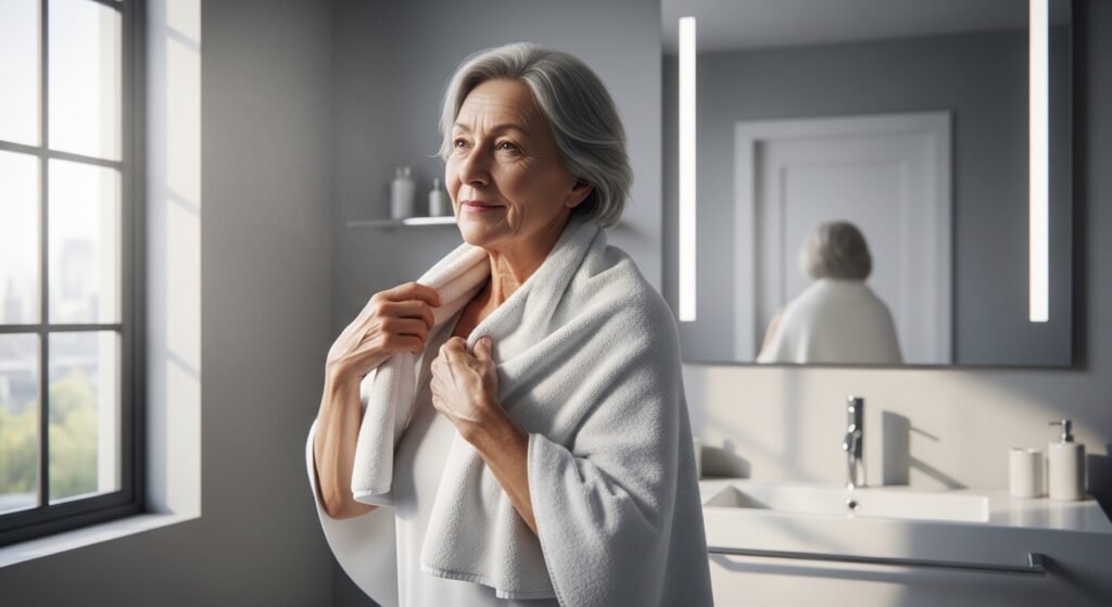 The ideal shower routine after 65 for better health and comfort