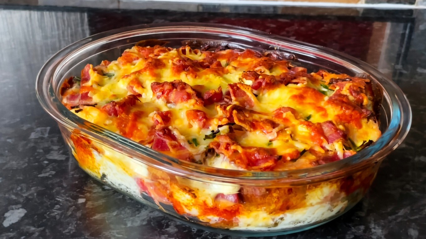 Easy loaded potato casserole recipe for any meal