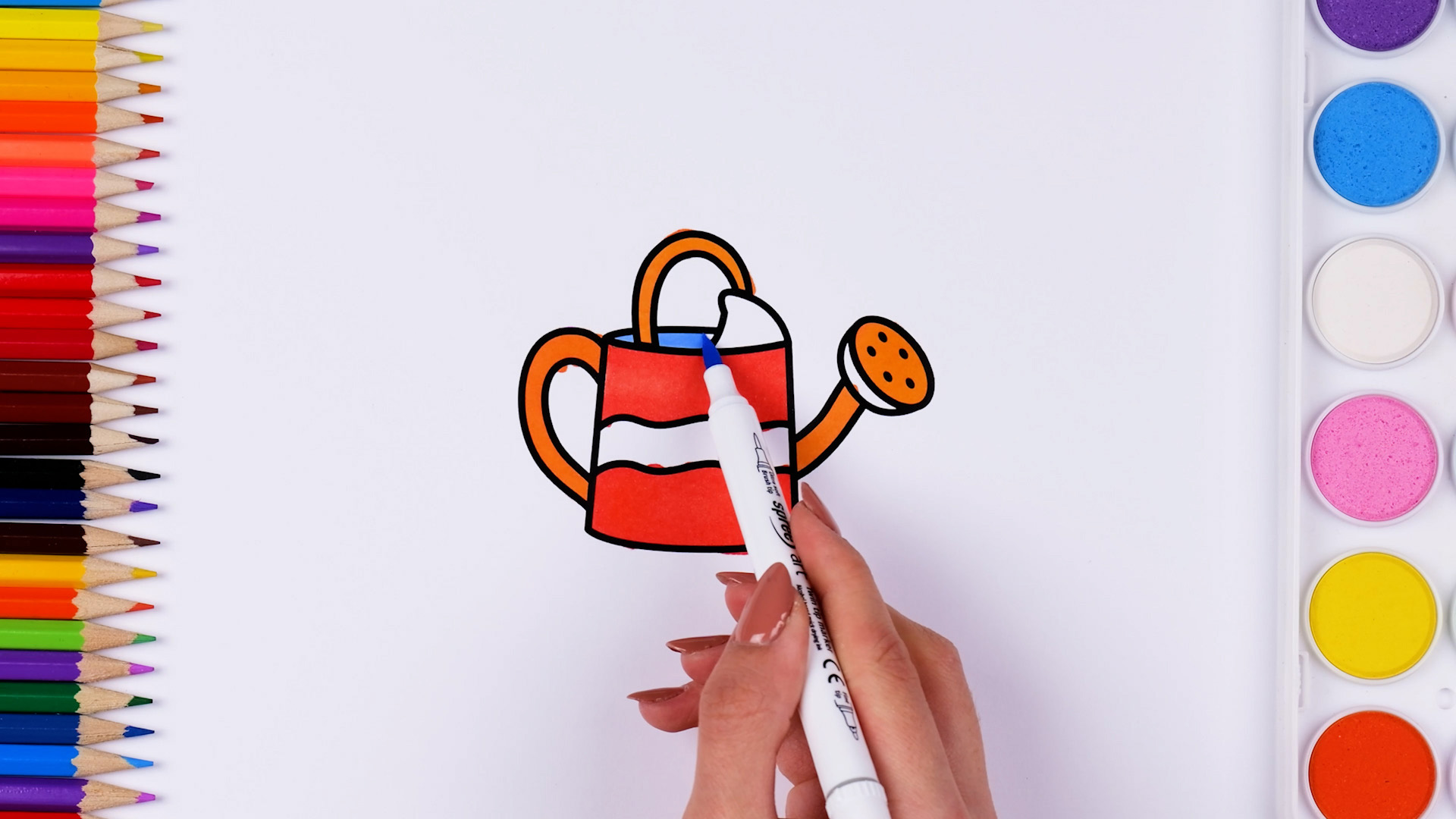 Learn color names through fun drawings