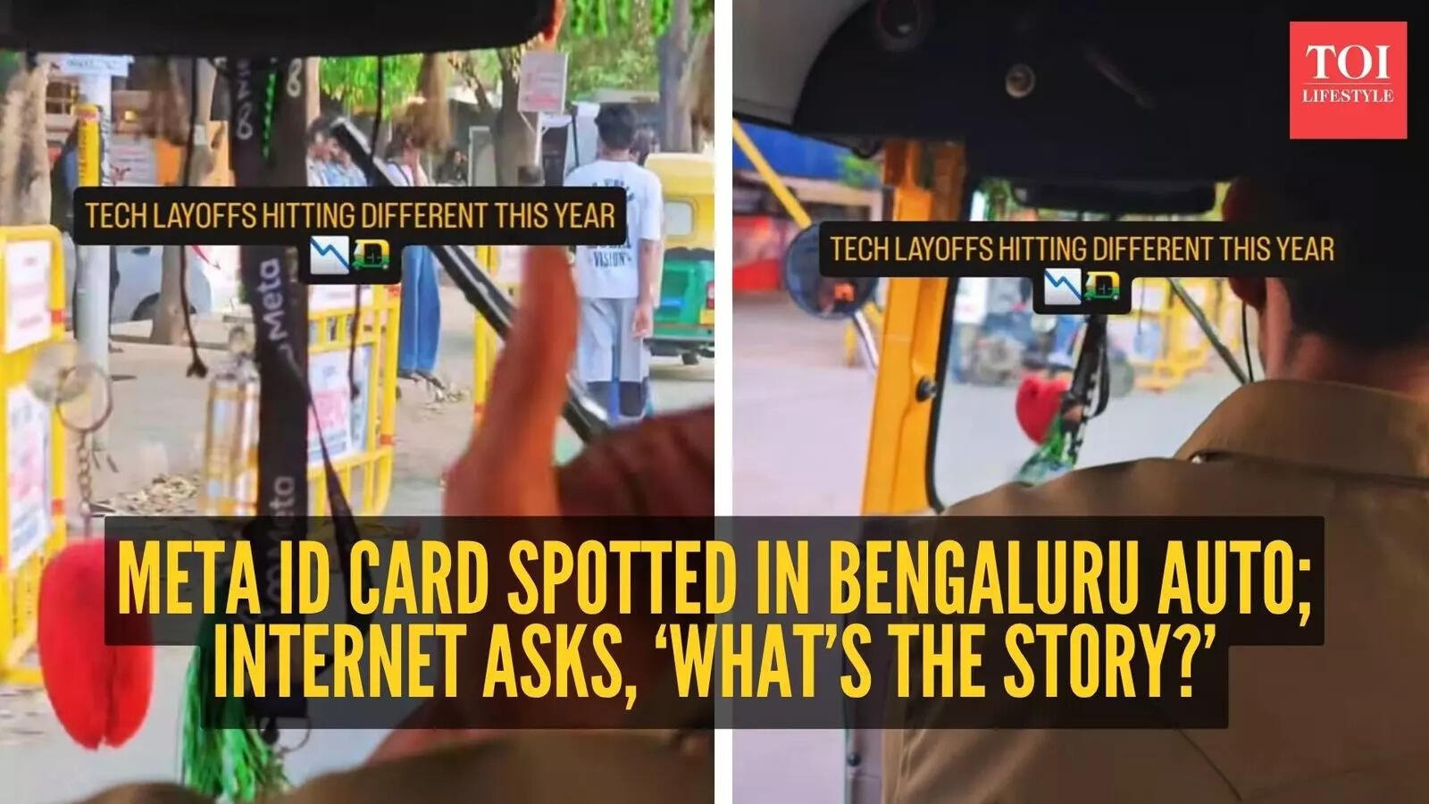 Meta ID card spotted in Bengaluru auto; internet asks, 'what’s the story?'