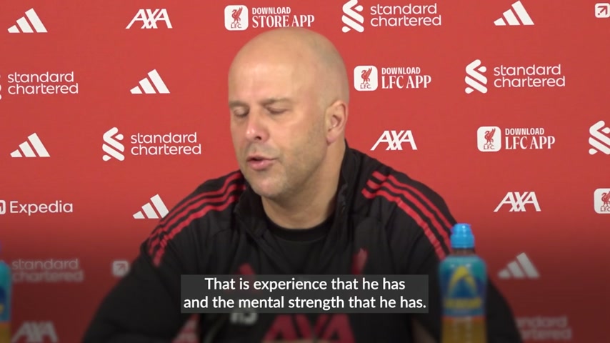 Arne Slot praises Mo Salah's mental strength after penalty miss