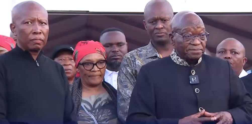 Zuma: "We must come together" — MK delegation visits Malema's home