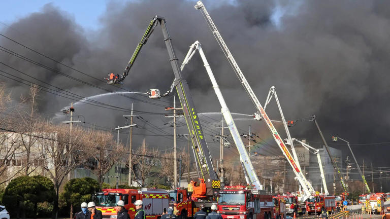 At least 10 dead in South Korean factory fire triggered by explosion