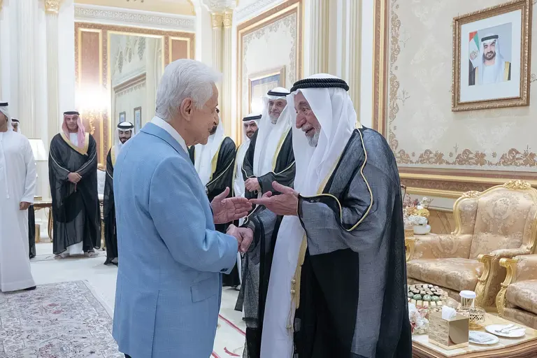 Look: Sharjah ruler receives Eid Al Fitr well-wishers