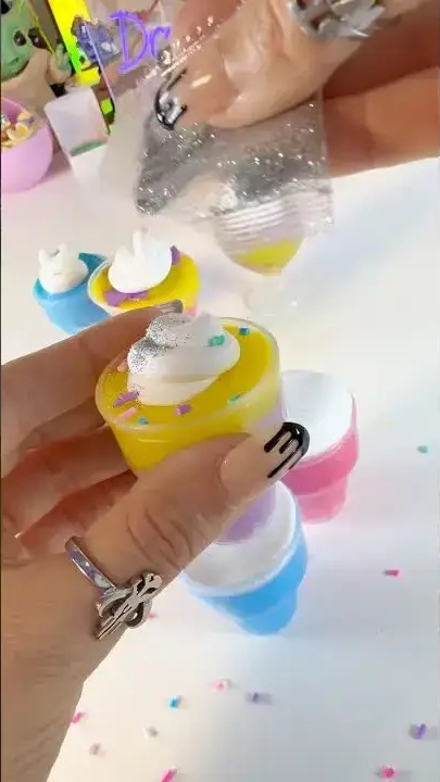 Cra-Z-Slimy ice cream party slimy set #asmr #slime #crazart