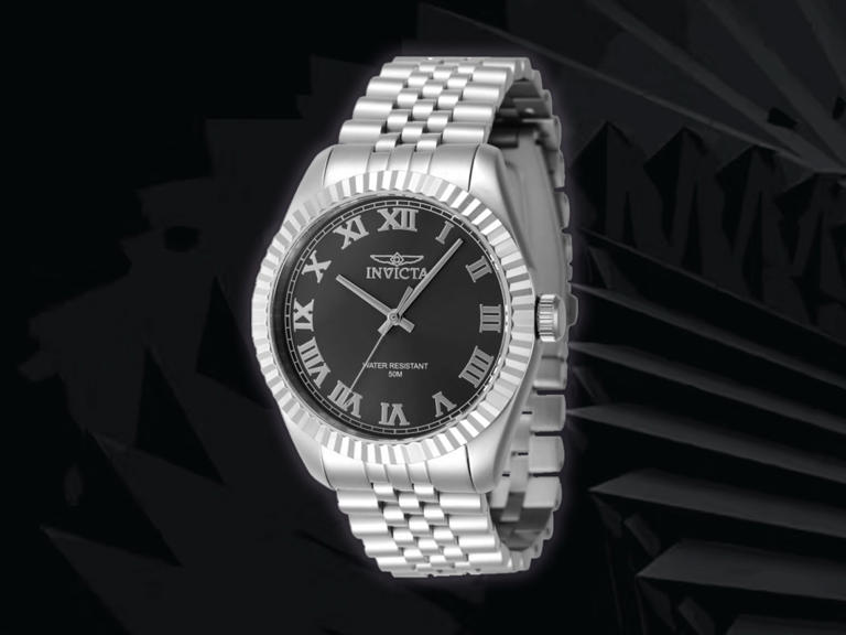 Invicta’s classic silver watch is 87% off