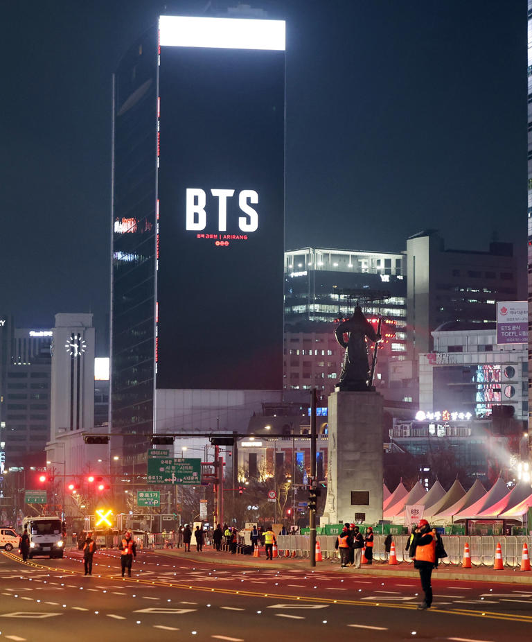 BTS drone show lights up Seoul ahead of comeback