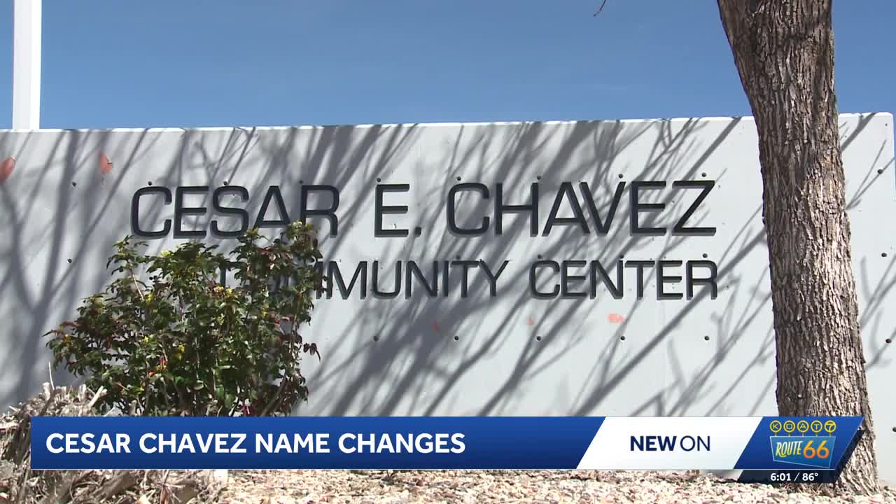Albuquerque begins process of removing Cesar Chavez on buildings