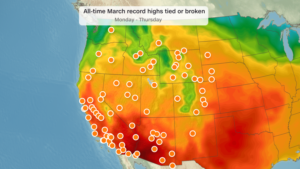 The US broke the all-time heat record for March. Yes, it’s climate change
