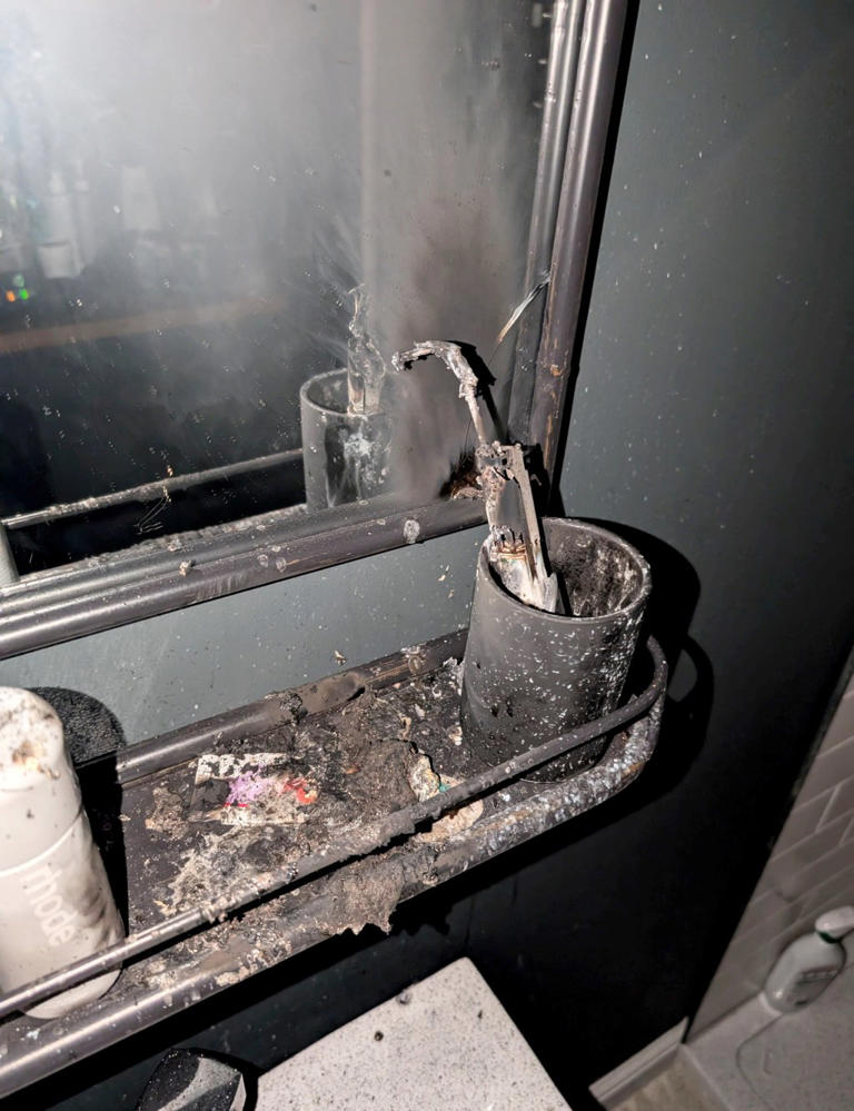 Woman 'lucky to be alive' after her unplugged electric toothbrush exploded