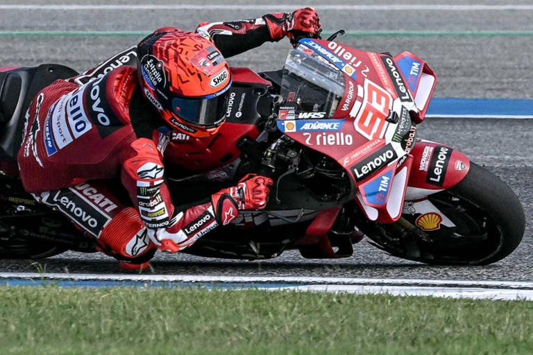 Red flag! Marc Marquez tumbang di FP1 MotoGP Amerika