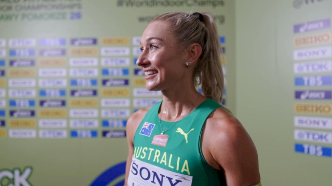 "I felt pretty good," Jess Hull after the 1500m heat | World Indoor ...