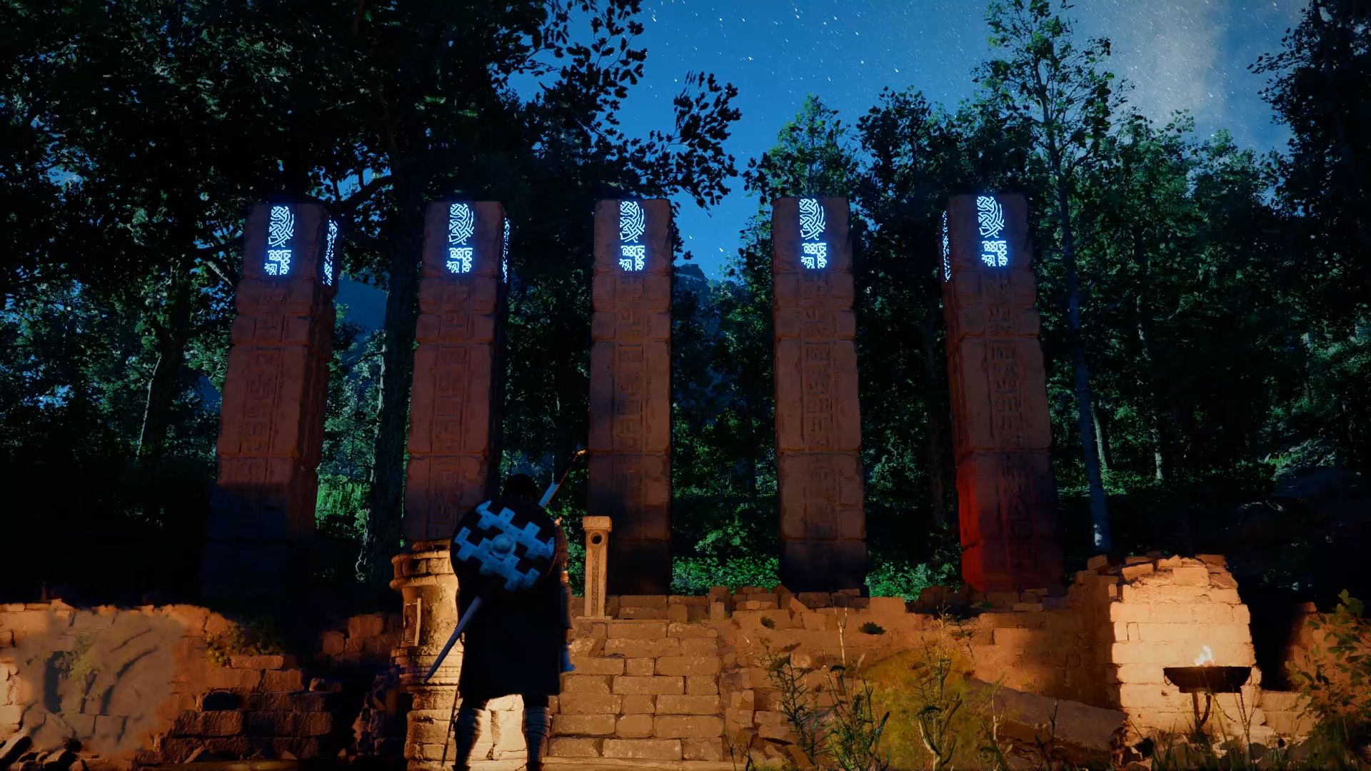 Duskwood ancient ruins pillar puzzle in Crimson Desert