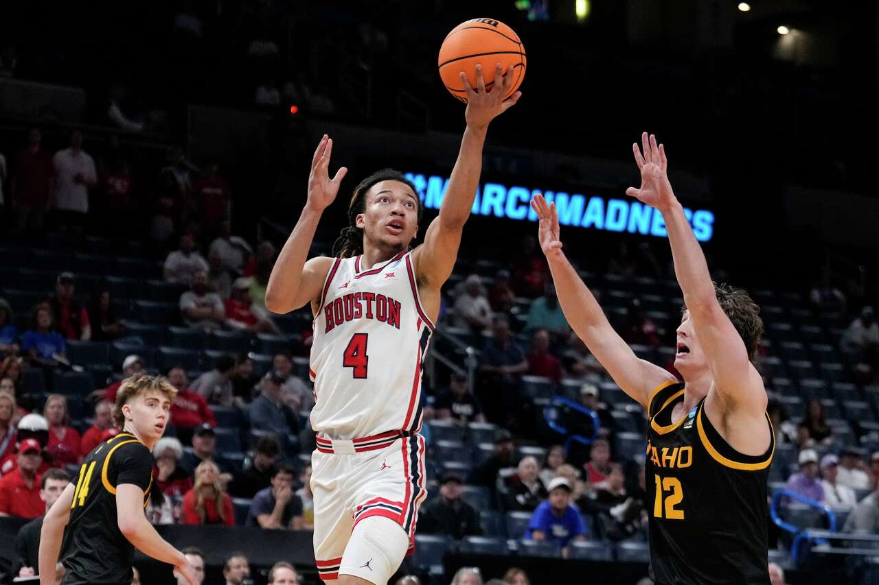 Houston's trio of Kingston Flemings, Milos Uzan and Emanuel Sharp may ...