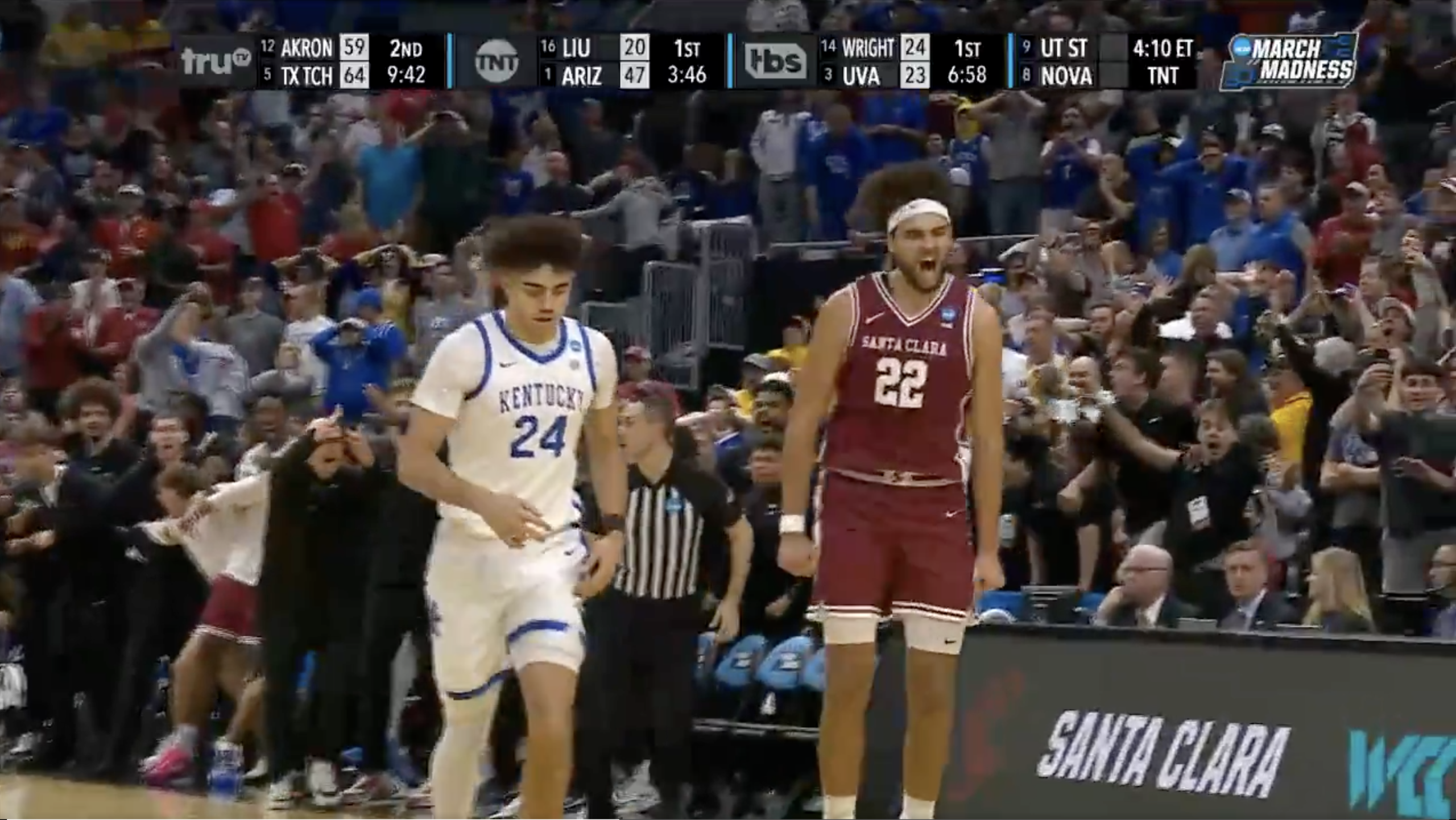 CBS captures controversial March Madness moment