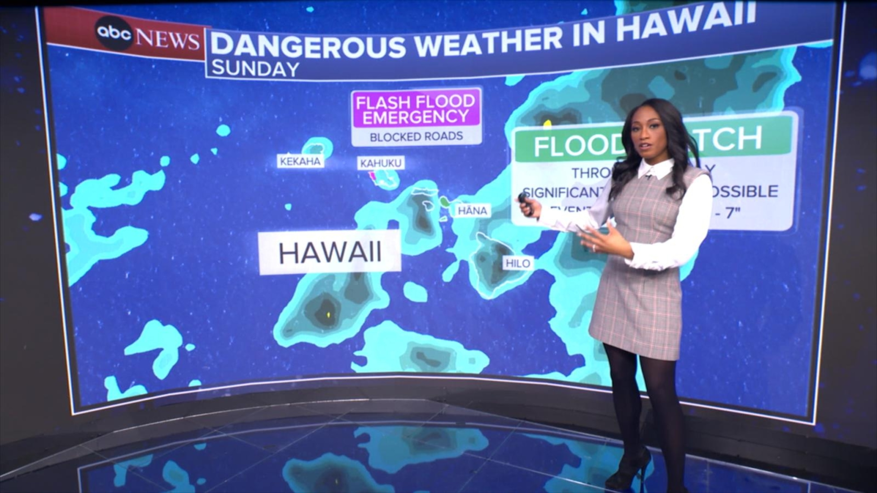 Flash flood emergency impacting Hawaii's Oahu Island