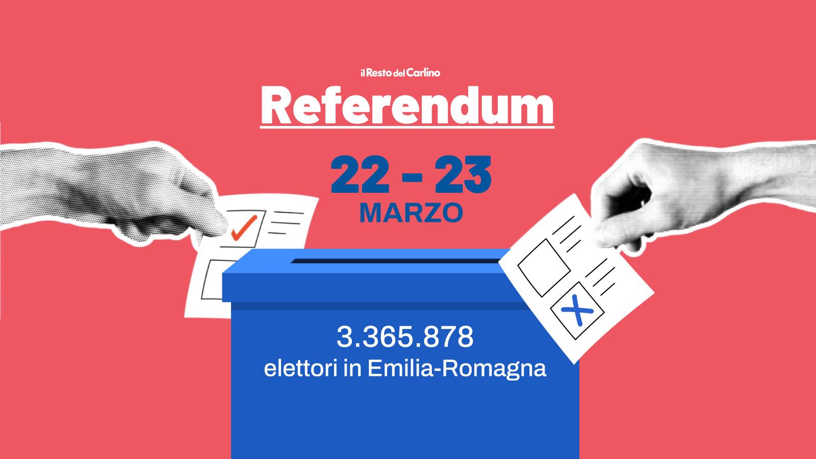 Emilia Romagna, il referendum del 22 e 23 marzo: il quesito spiegato e ...