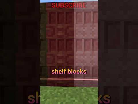 New vertical slabs (shelf) and tuff golem (copper golem statue)