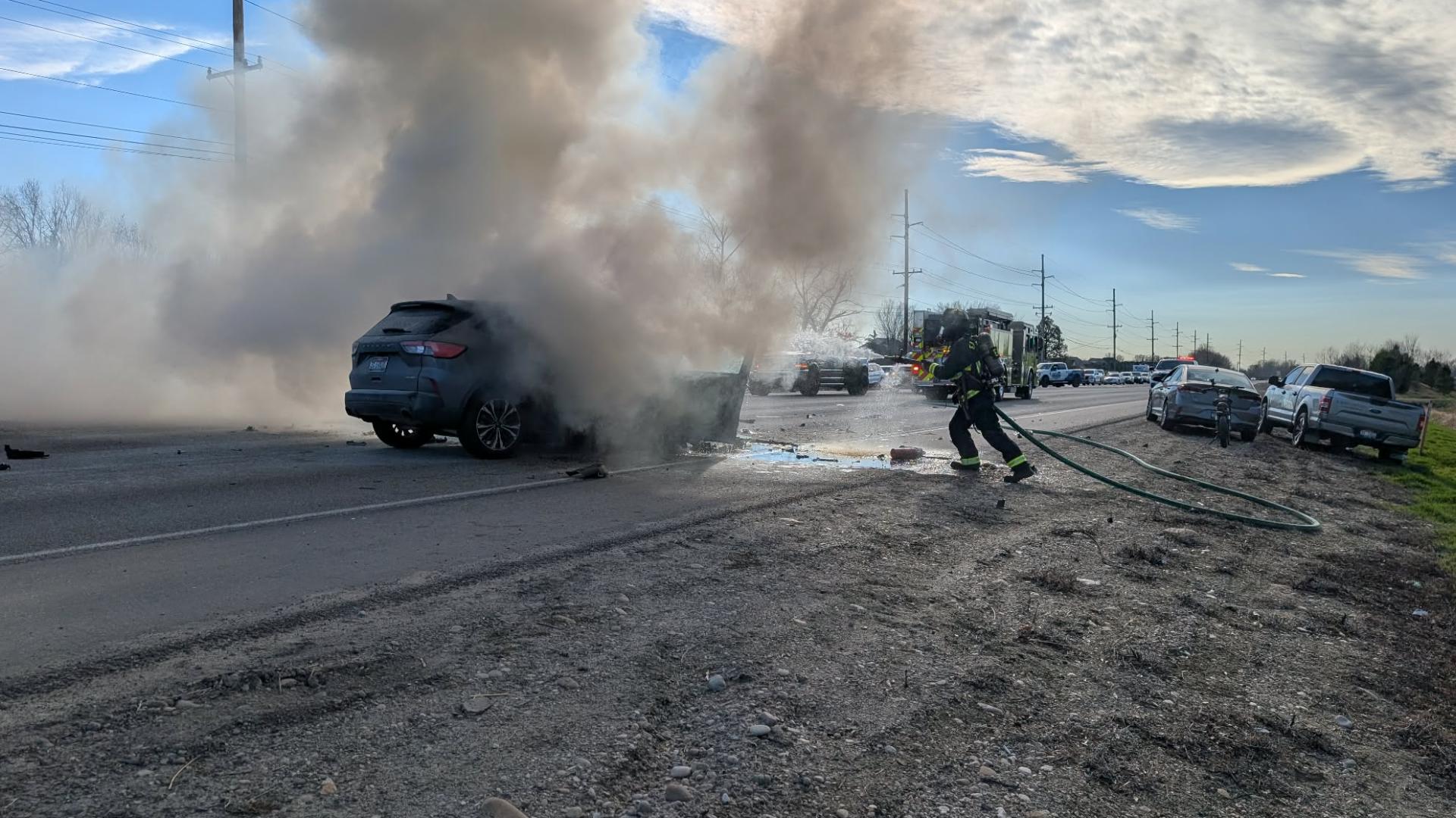 Crash on State Highway 44 sends two people to hospital