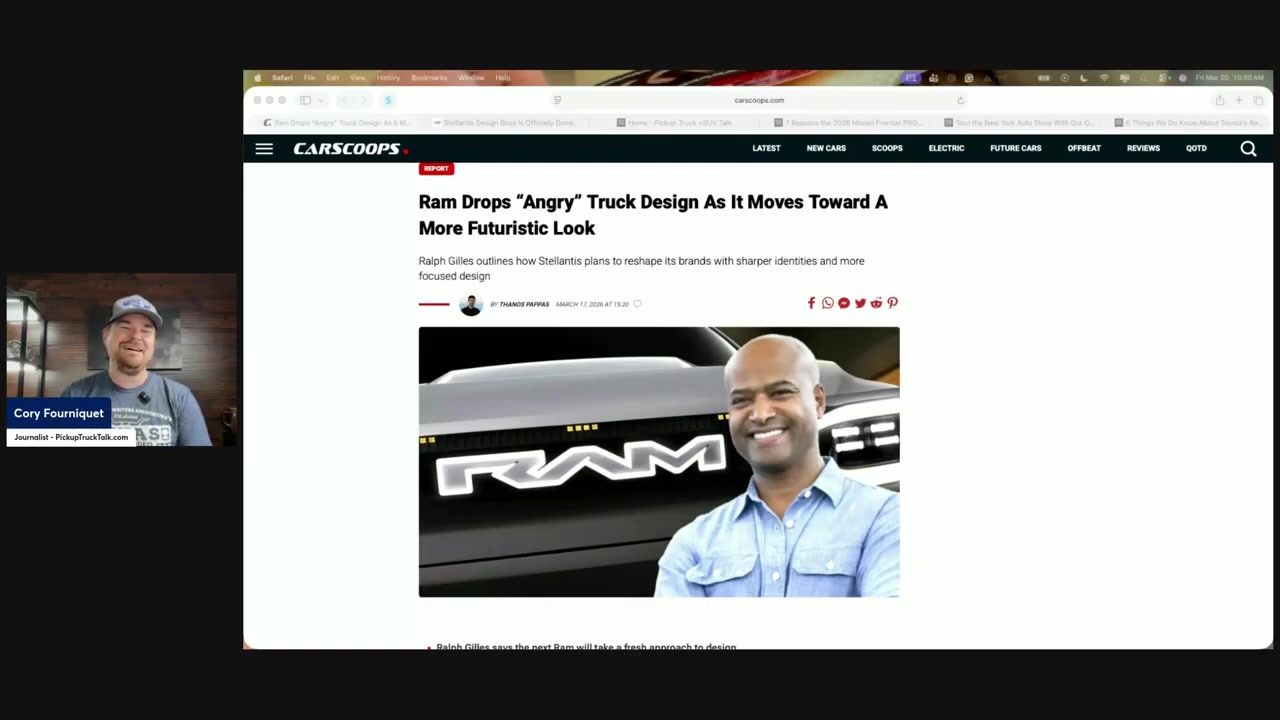 Next-gen Ram 1500 design to be friendlier, less angry, says design chief