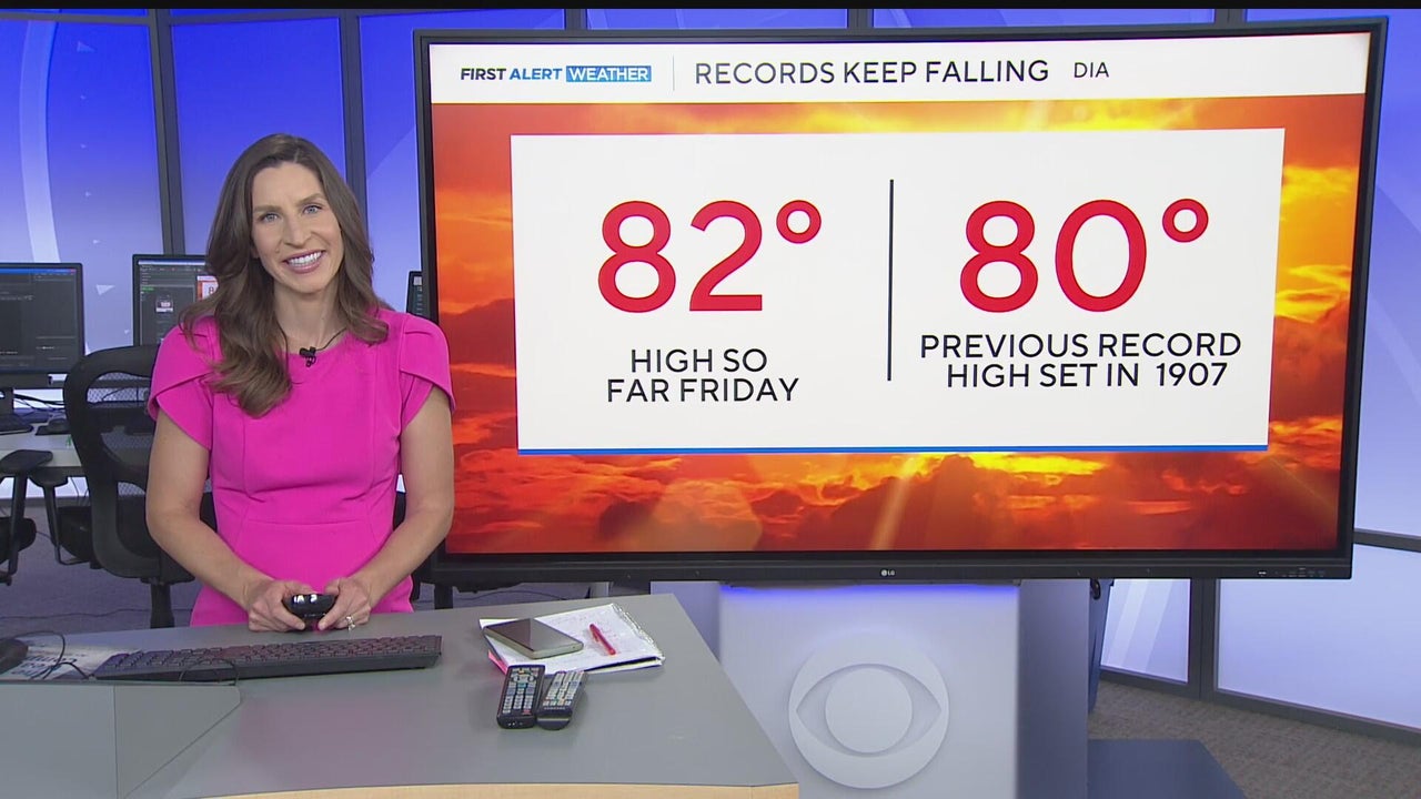 Denver breaks a 119-year-old temperature record by hitting 81 degrees ...