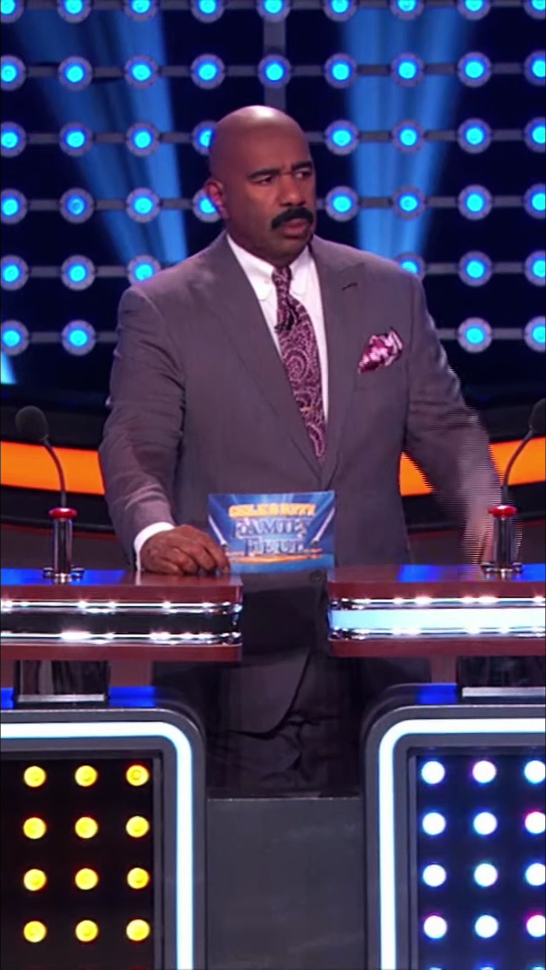 Steve Harvey calls out Amari Cooper after buzzer freeze on Family Feud