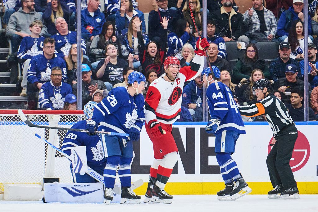 Nikishin scores in OT to lift the East-leading Hurricanes past the ...