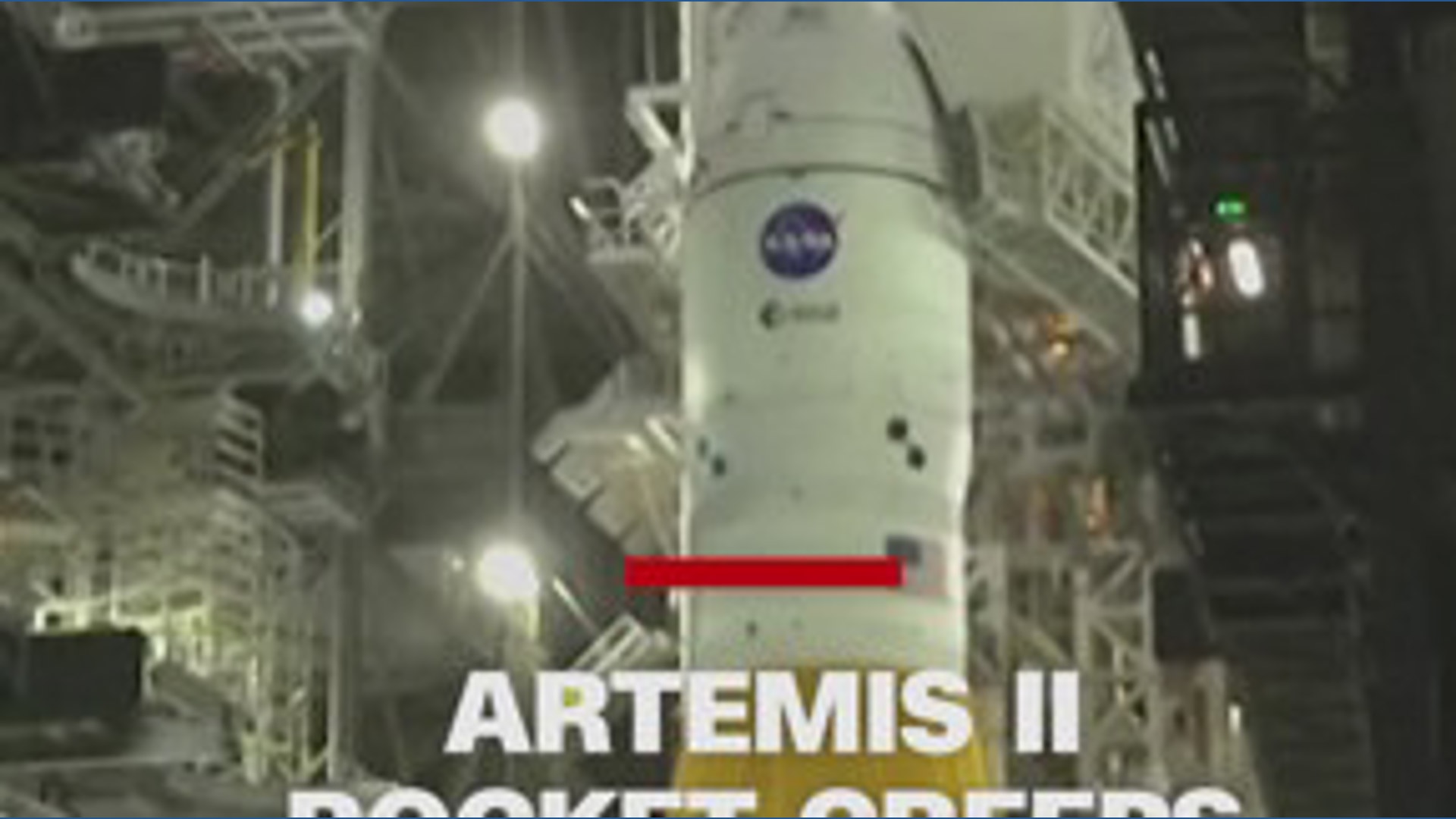 The Artemis II rocket moves towards the launch pad ahead of scheduled ...