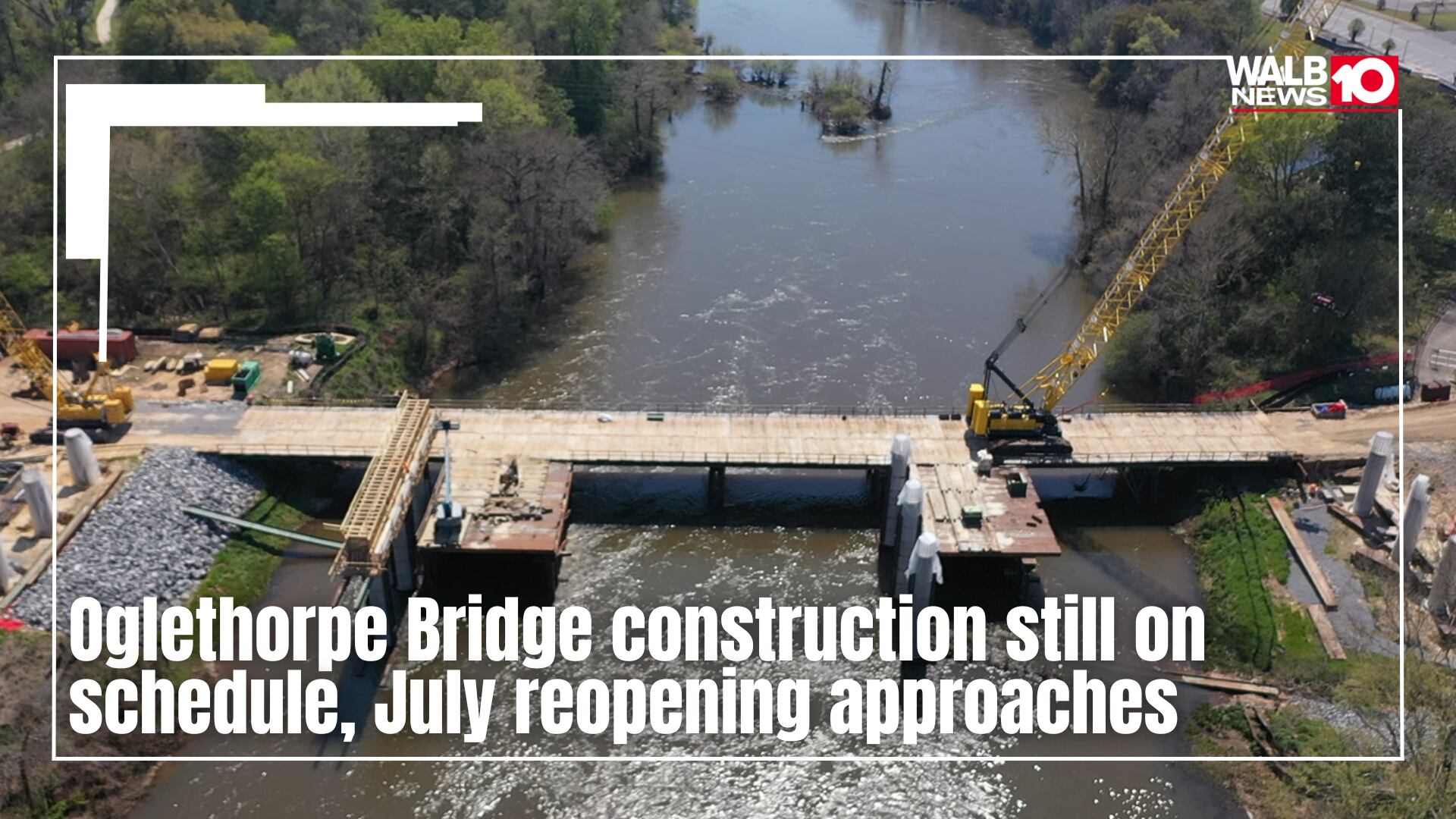 Oglethorpe Bridge construction still on schedule, July reopening approaches