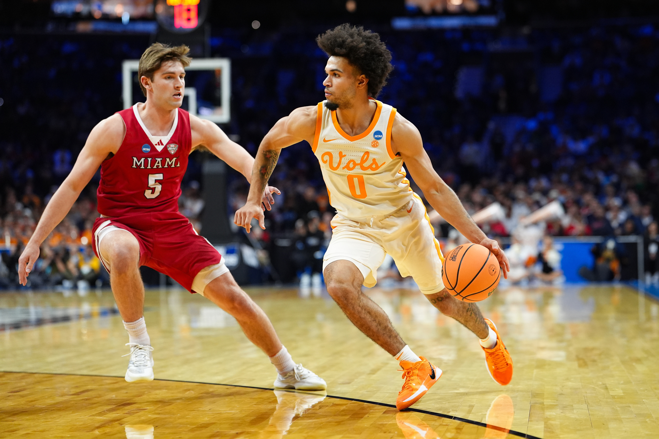 Ja'Kobi Gillespie, No. 6 Tennessee end No. 11 Miami (Ohio)'s Cinderella bid