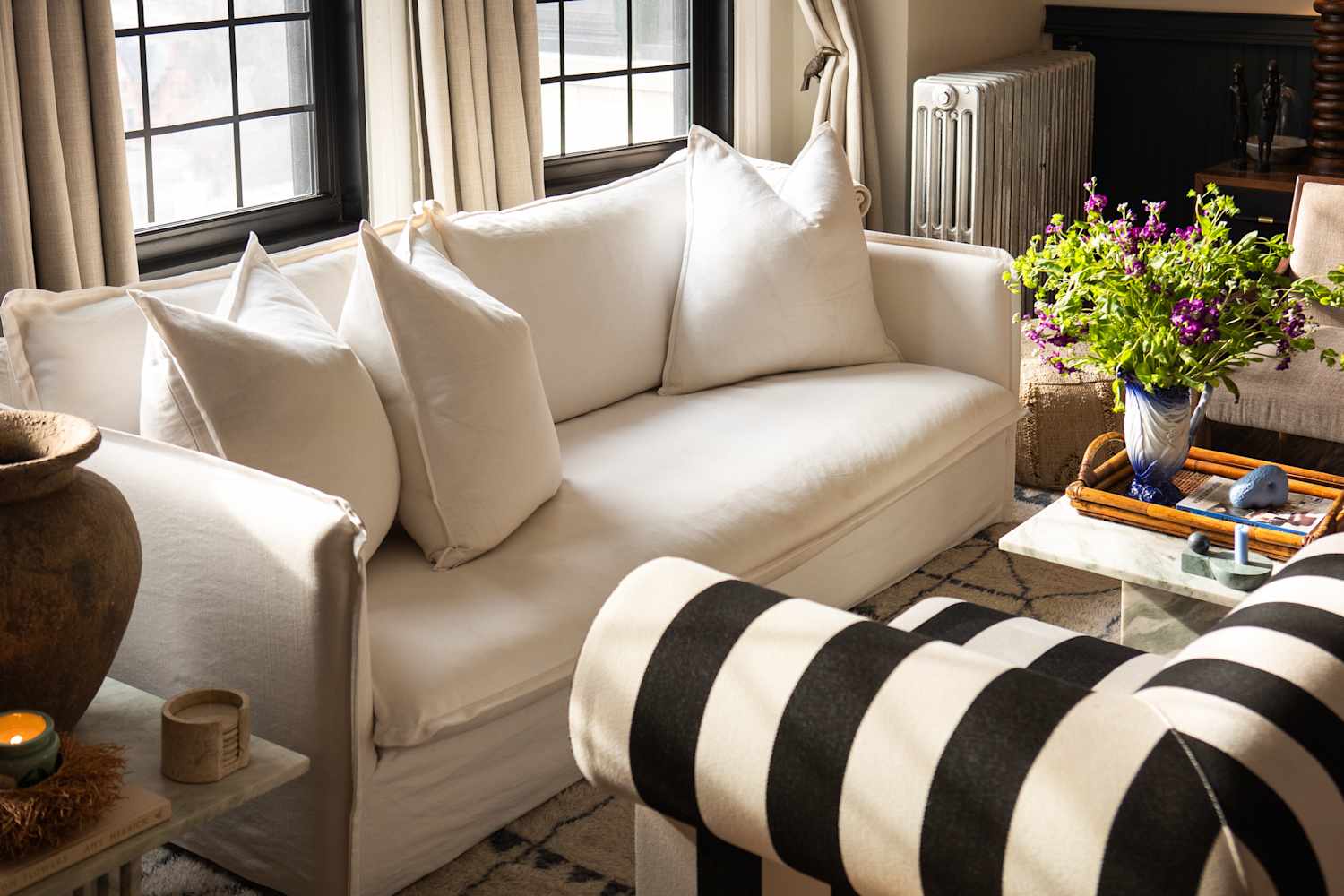 The underrated design hack that makes your fabric sofa look brand-new