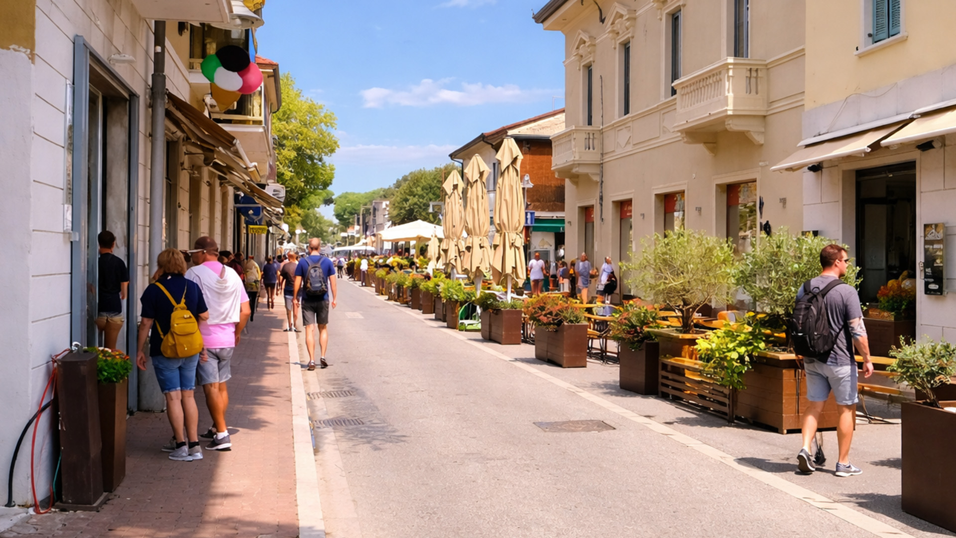 A lively street is drawing crowds in Italy