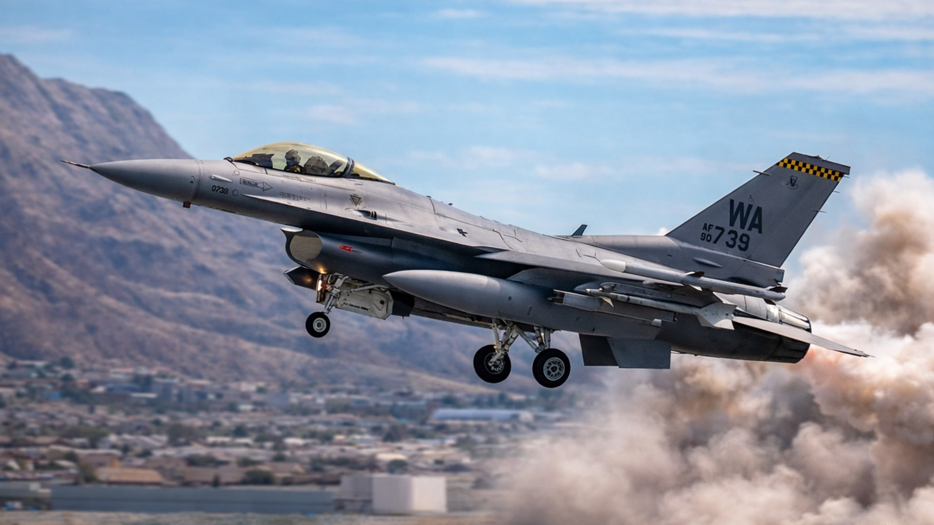 US Air Force and Marines launch jets in night training
