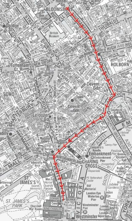 Map shows where Iran war protest will take place in London today