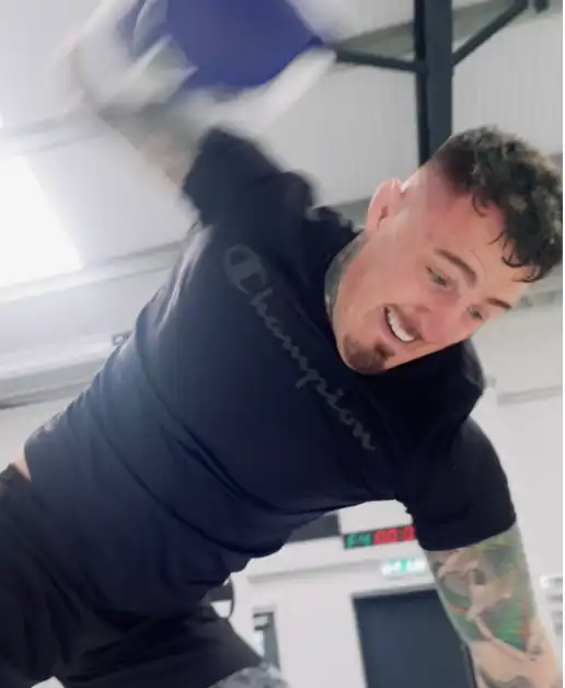 Tom Aspinall back in the gym