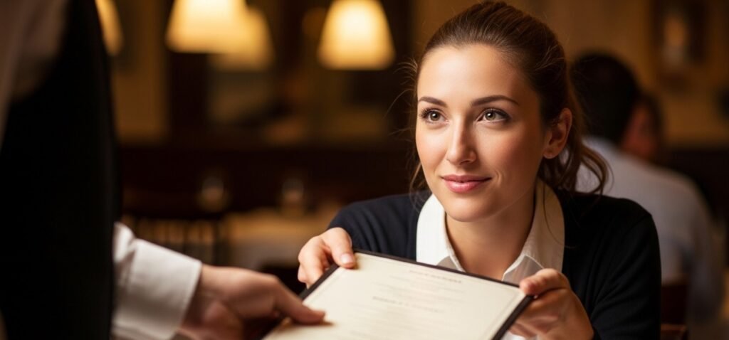 What waiters notice first when you open menus might surprise you